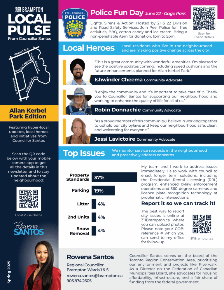Local Pulse - Councillor Rowena Santos
