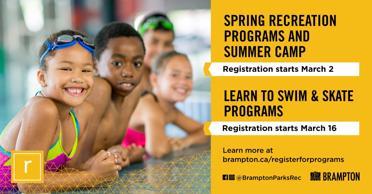 Registration opens March 2 for City of Brampton Spring Recreation ...